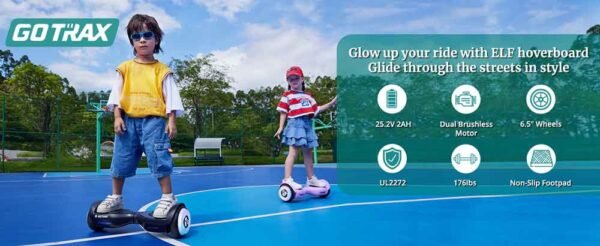 Gotrax ELF Hoverboard with 6.5" LED Wheels - Hoverboard Store